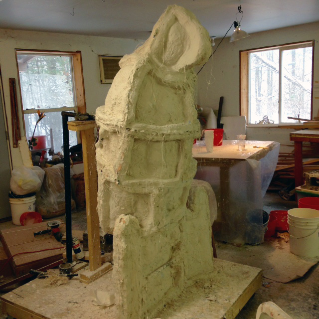 fully covered plaster bird – Treacy Ziegler